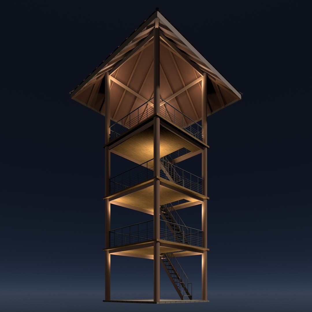 Tropical Tower 26A03 3D Model - TurboSquid 2510054