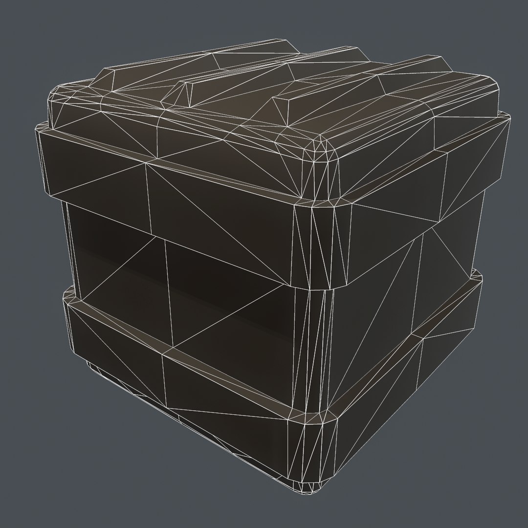 Futuristic Scifi Crate 3d Model