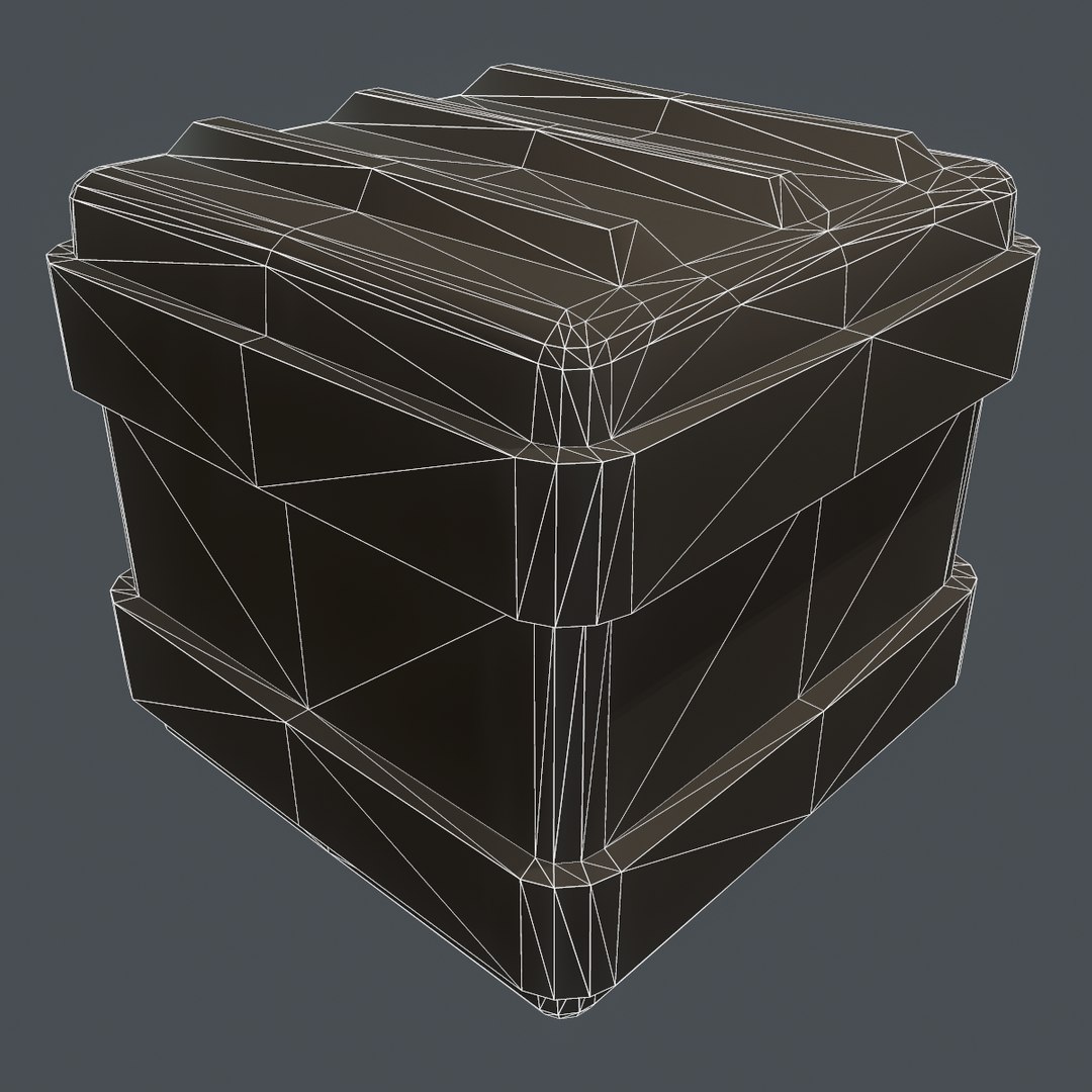 Futuristic Scifi Crate 3d Model