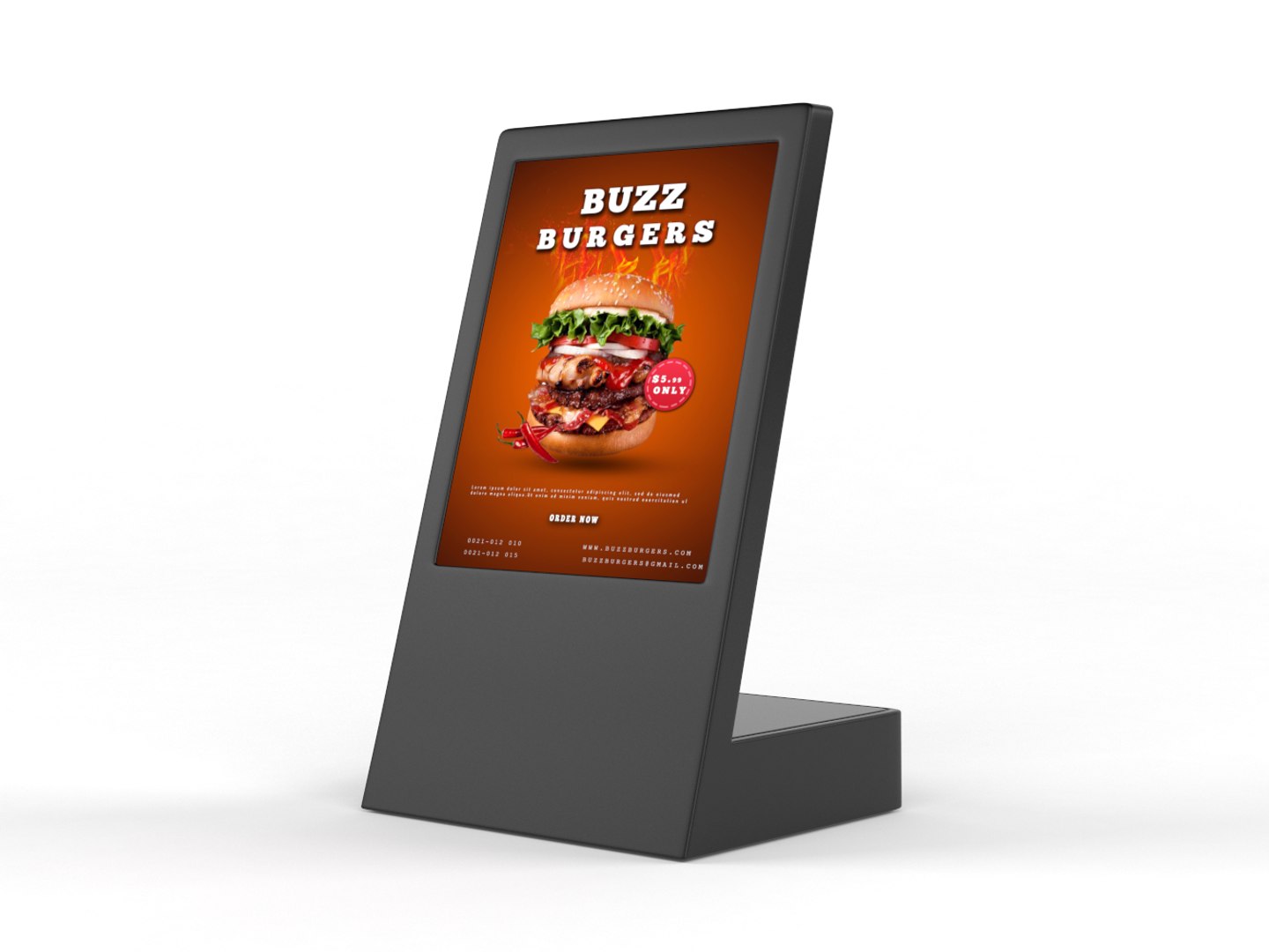 Self Ordering Tablet Model - TurboSquid 1660388