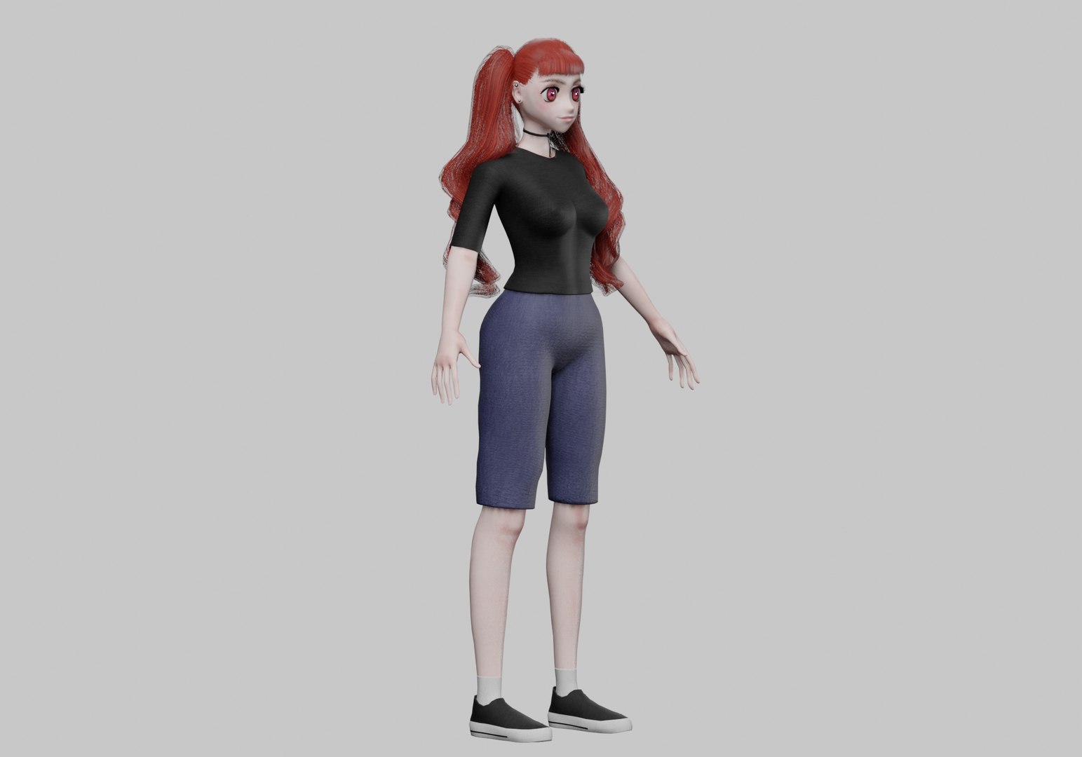 Cute Cool Girl V33714 3D Model - TurboSquid 2269225