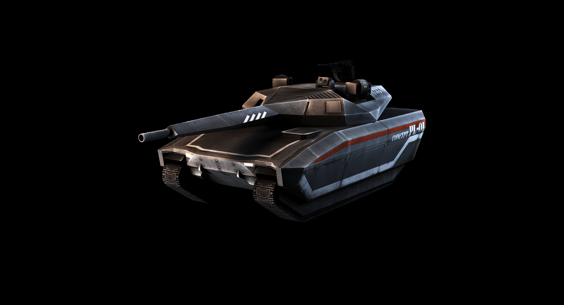 3d Polish Concept Tank Model