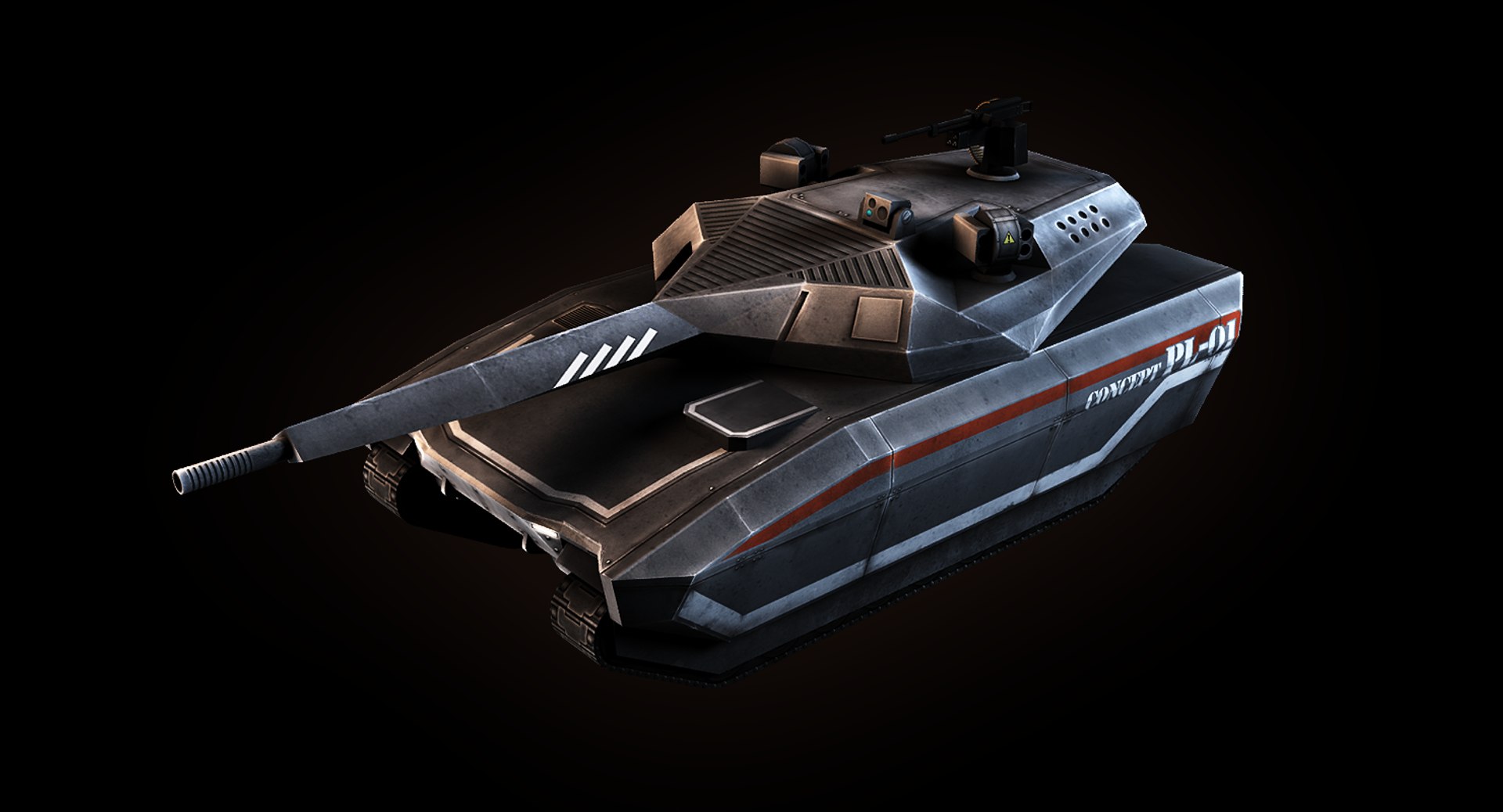 3d Polish Concept Tank Model