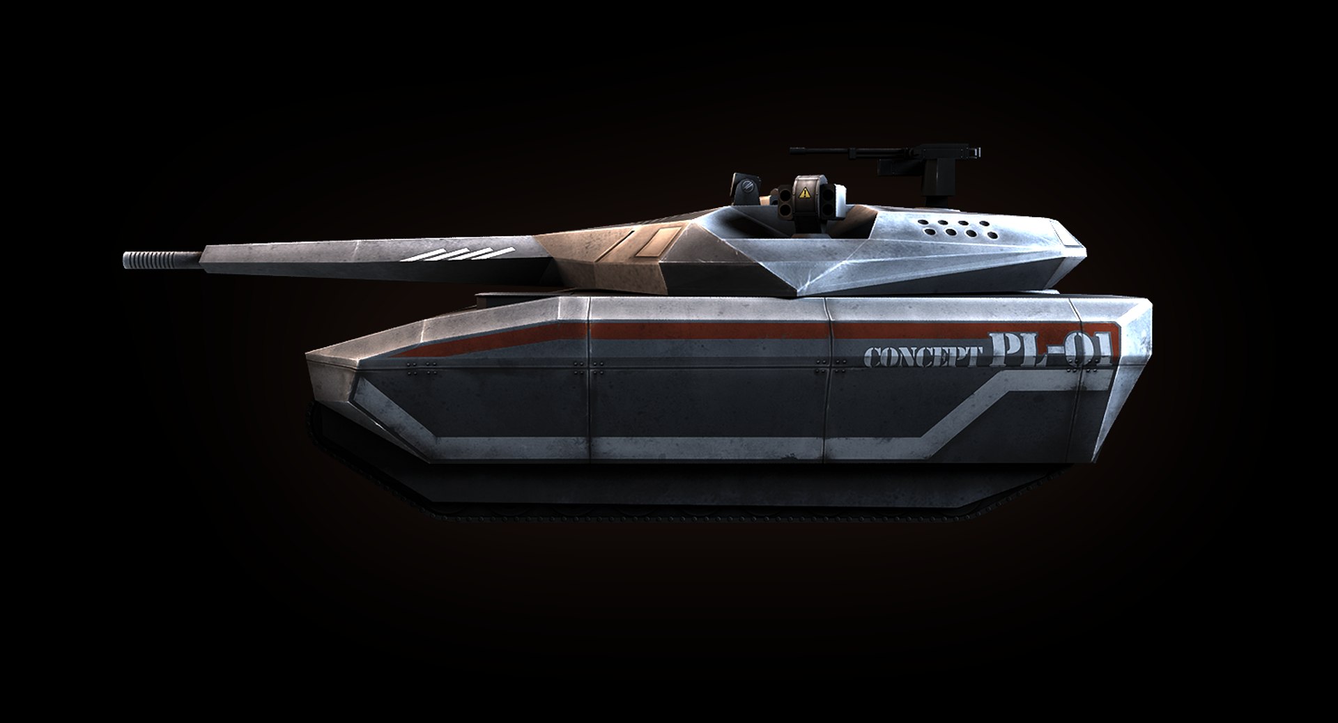 3d Polish Concept Tank Model