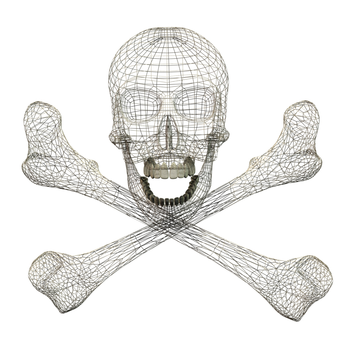 3d pirate skull crossbones model