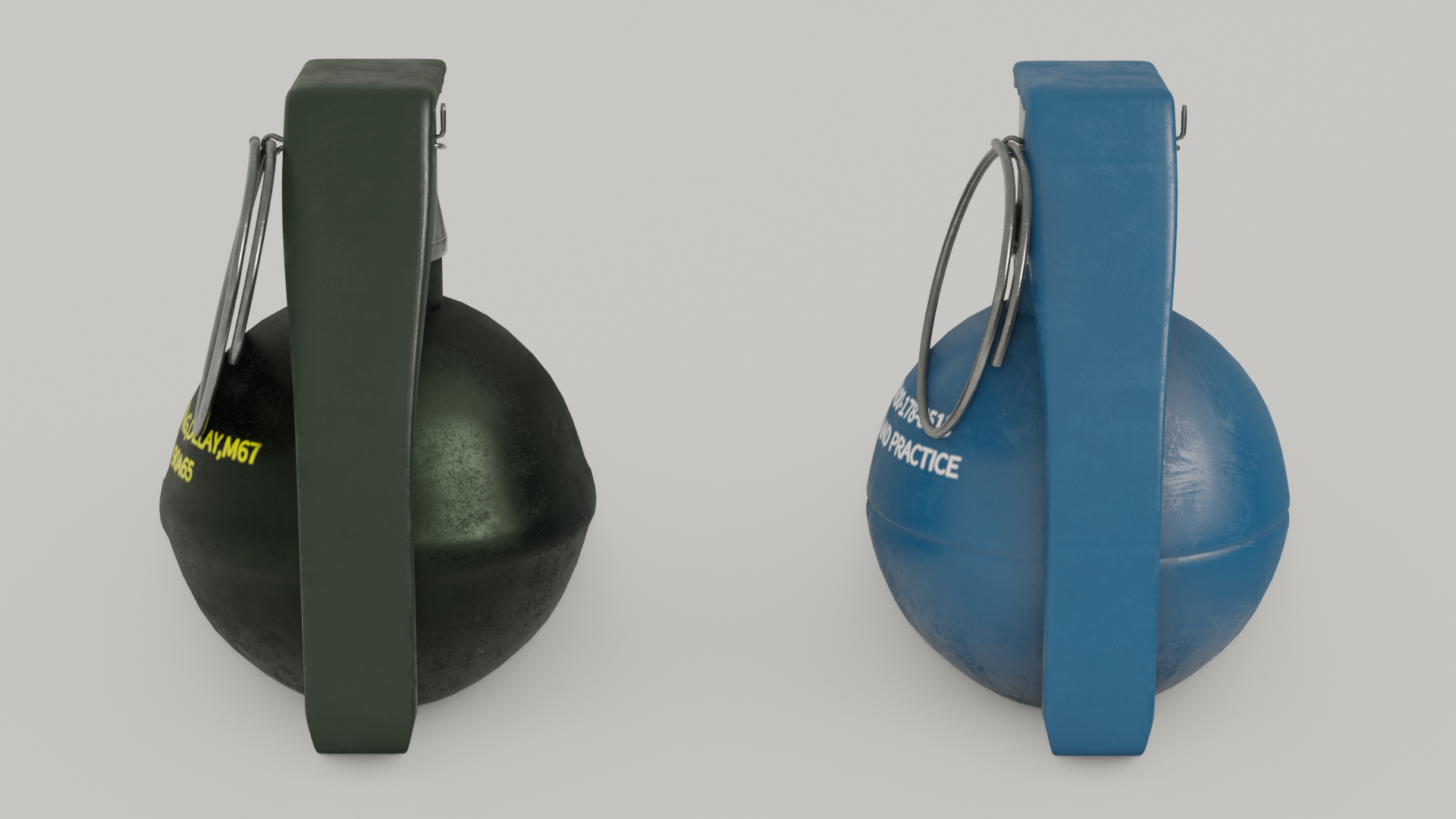 M67 Frag Hand Grenade 3D Model - TurboSquid 2245471