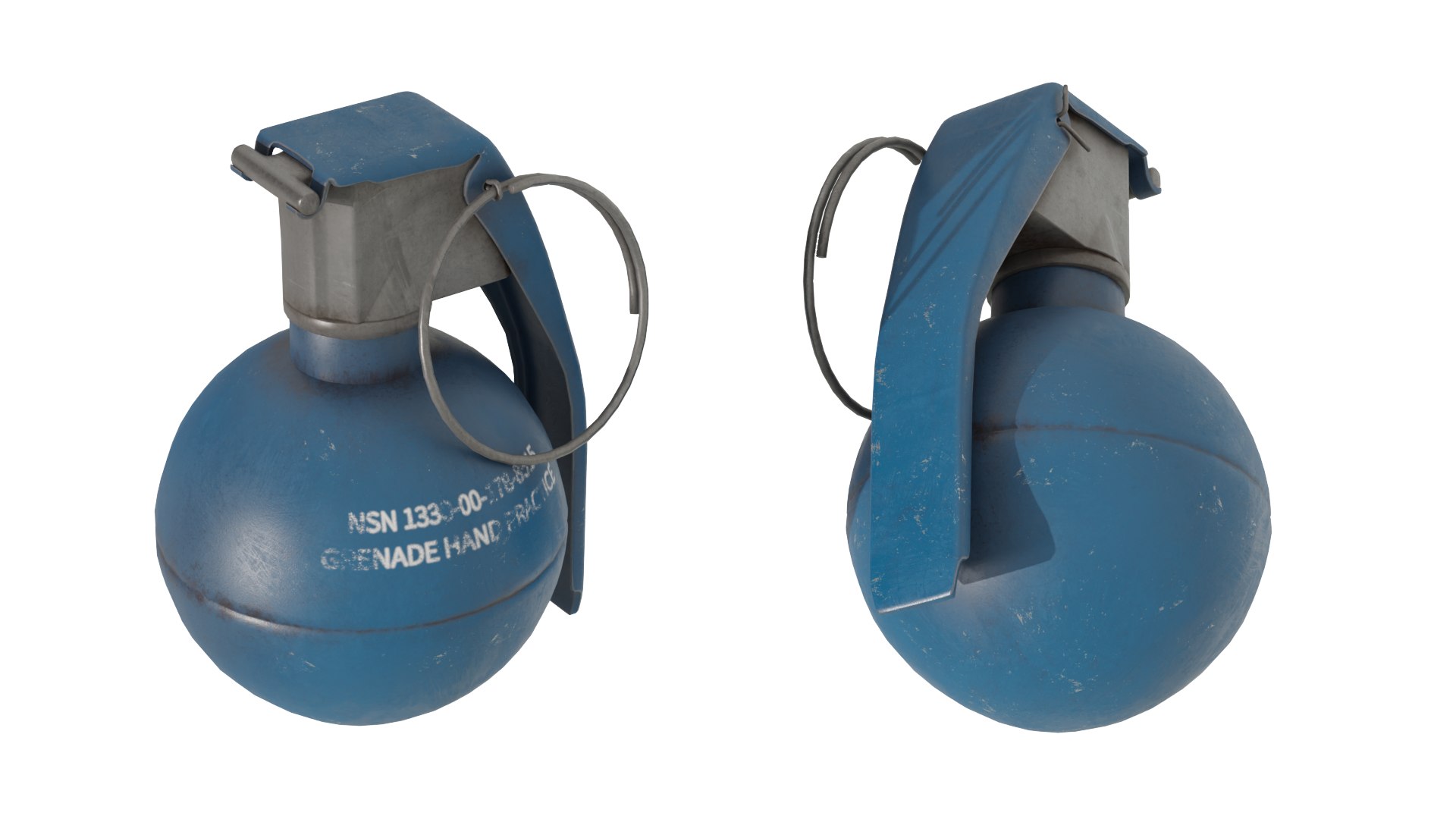 M67 Frag Hand Grenade 3D Model - TurboSquid 2245471