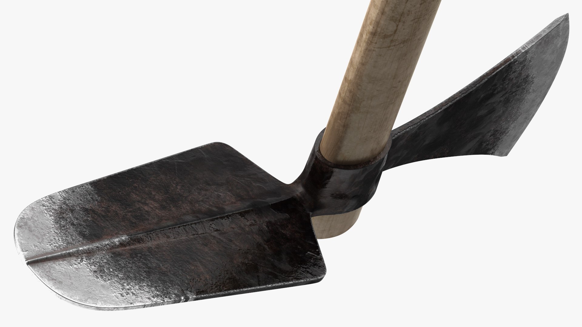 Mattock with Axe Gardening Tool 3D model - TurboSquid 1816821