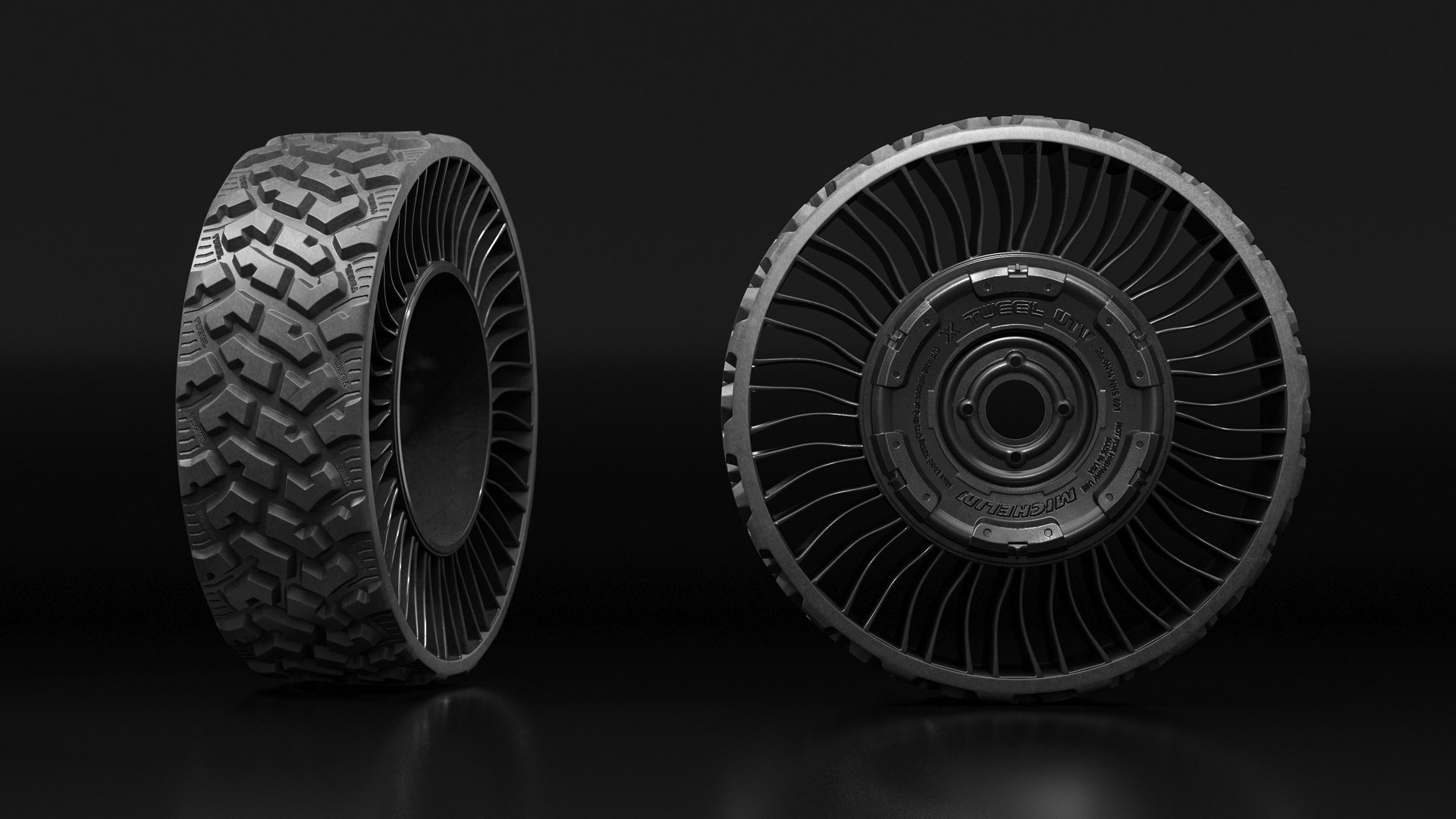 3D Airless Tire For UTVs Michelin X Tweel - TurboSquid 1978860