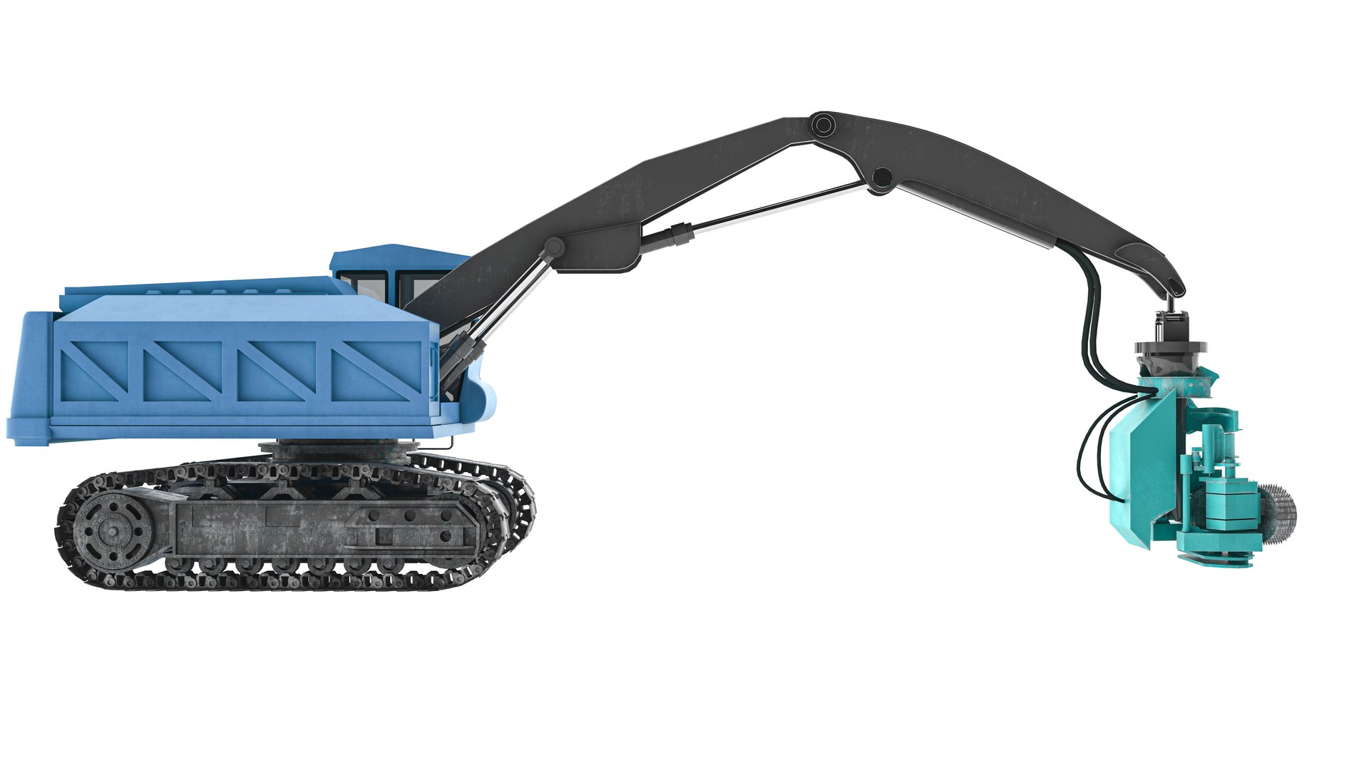 Feller Buncher 3D Model - TurboSquid 2224404