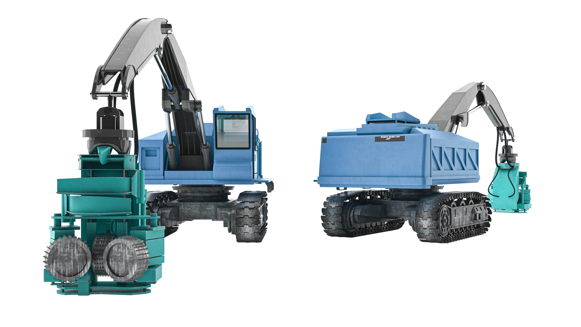 Feller Buncher 3D Model - TurboSquid 2224404