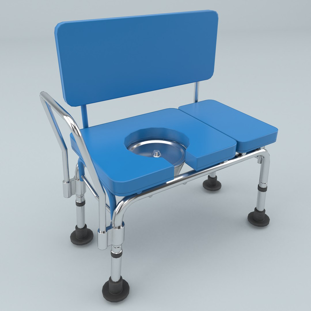 3D bedside commode chair shower - TurboSquid 1641927