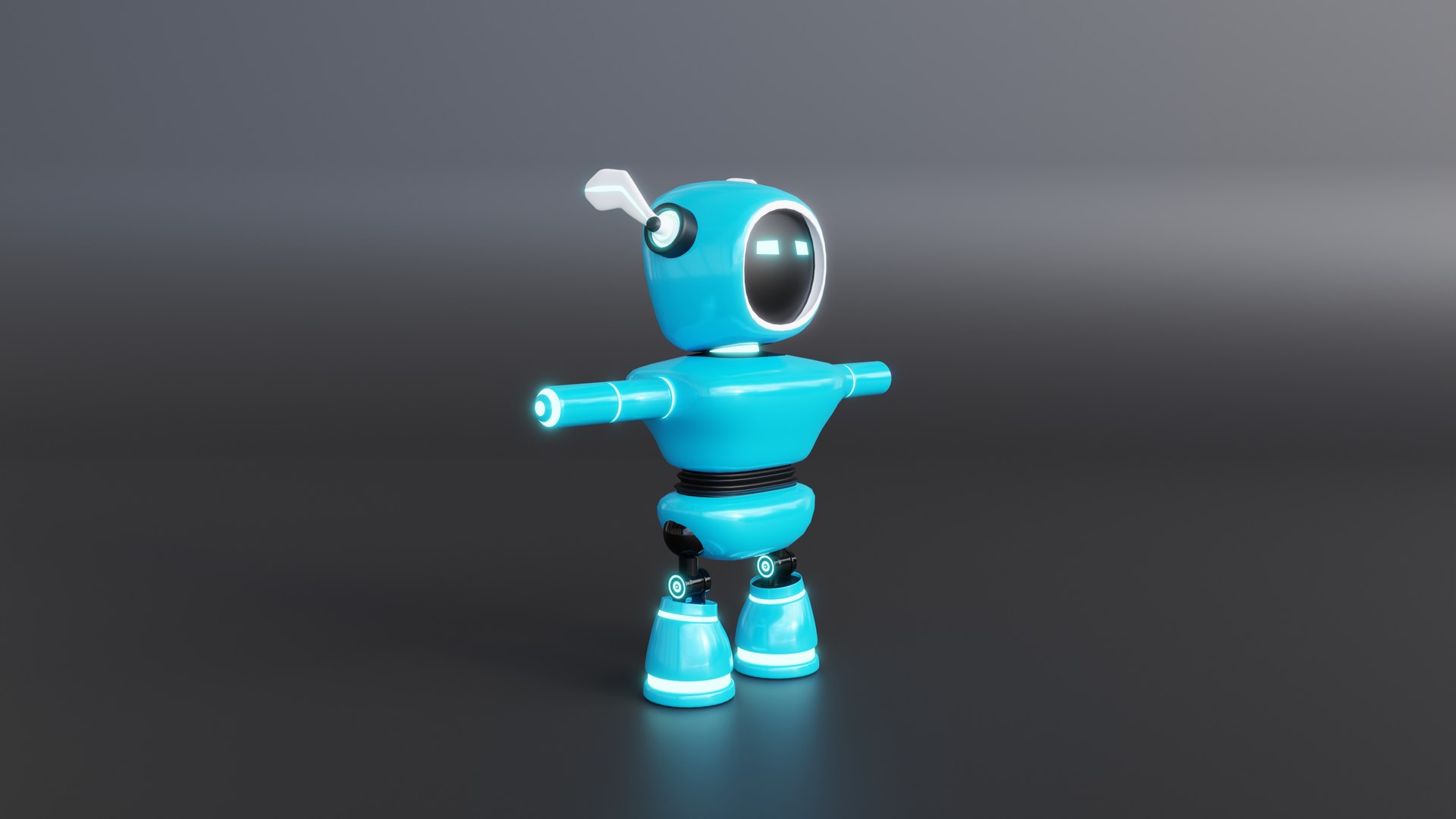 Cute Robot Humanoid 3D Model - TurboSquid 2117878