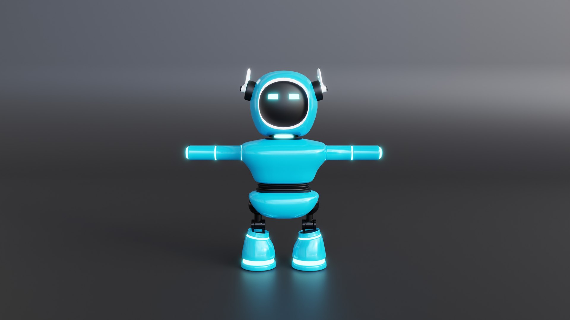 Cute Robot Humanoid 3D Model - TurboSquid 2117878