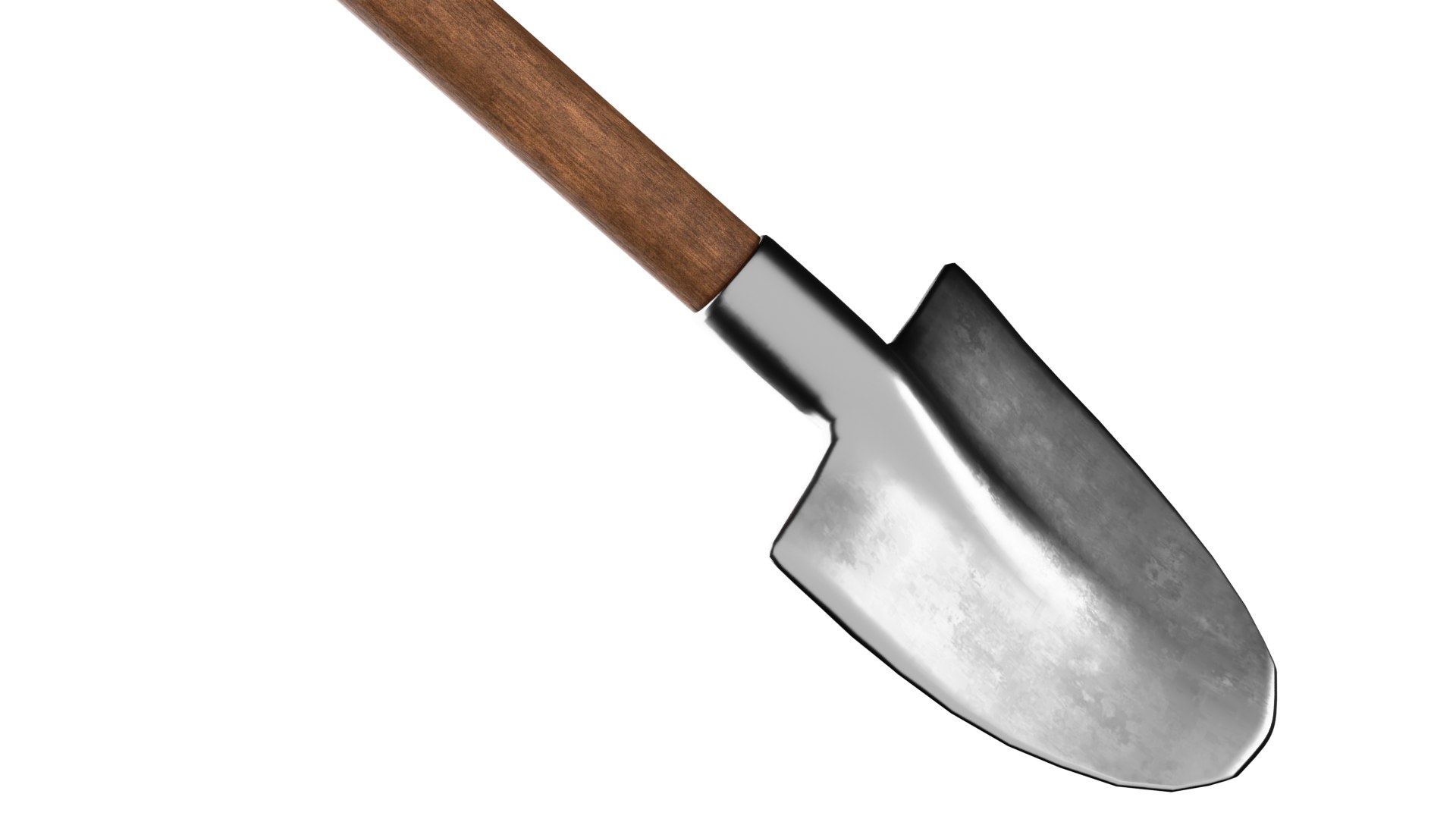 Shovel With Wooden Design - Low Poly PBR Texture 3D Model - TurboSquid ...