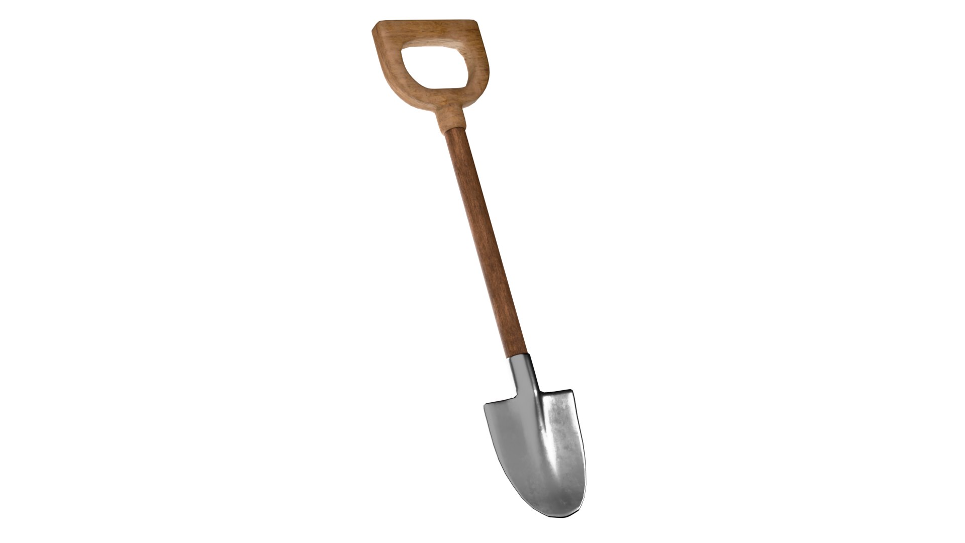 Shovel With Wooden Design - Low Poly PBR Texture 3D Model - TurboSquid ...