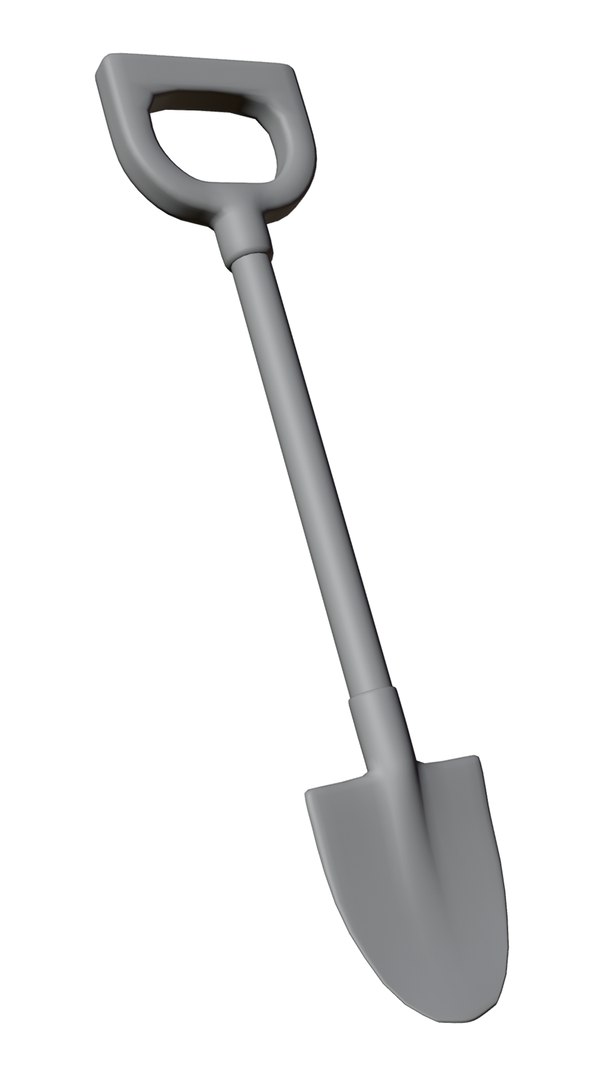 Shovel With Wooden Design - Low Poly PBR Texture 3D Model - TurboSquid ...