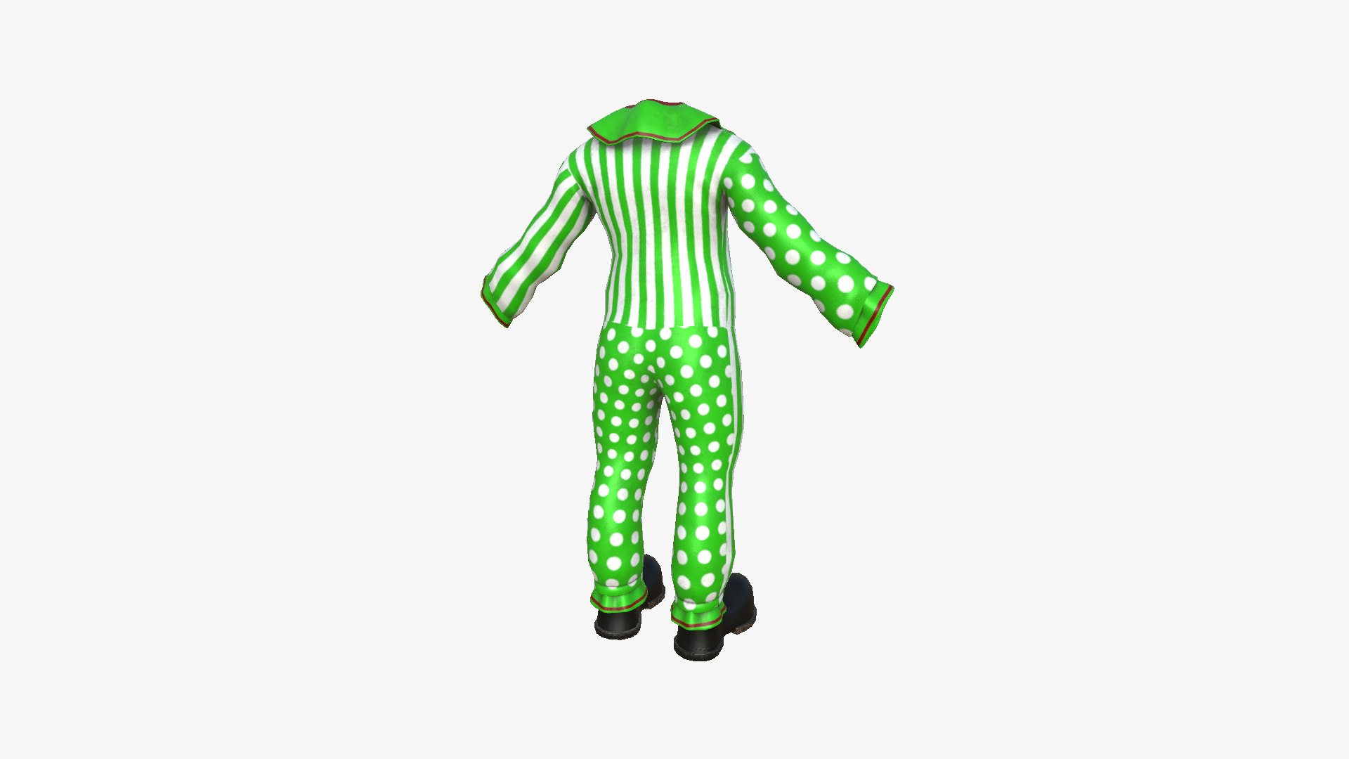 Clown Terror Outfit A08 Green - Character Design Model - TurboSquid 2051771