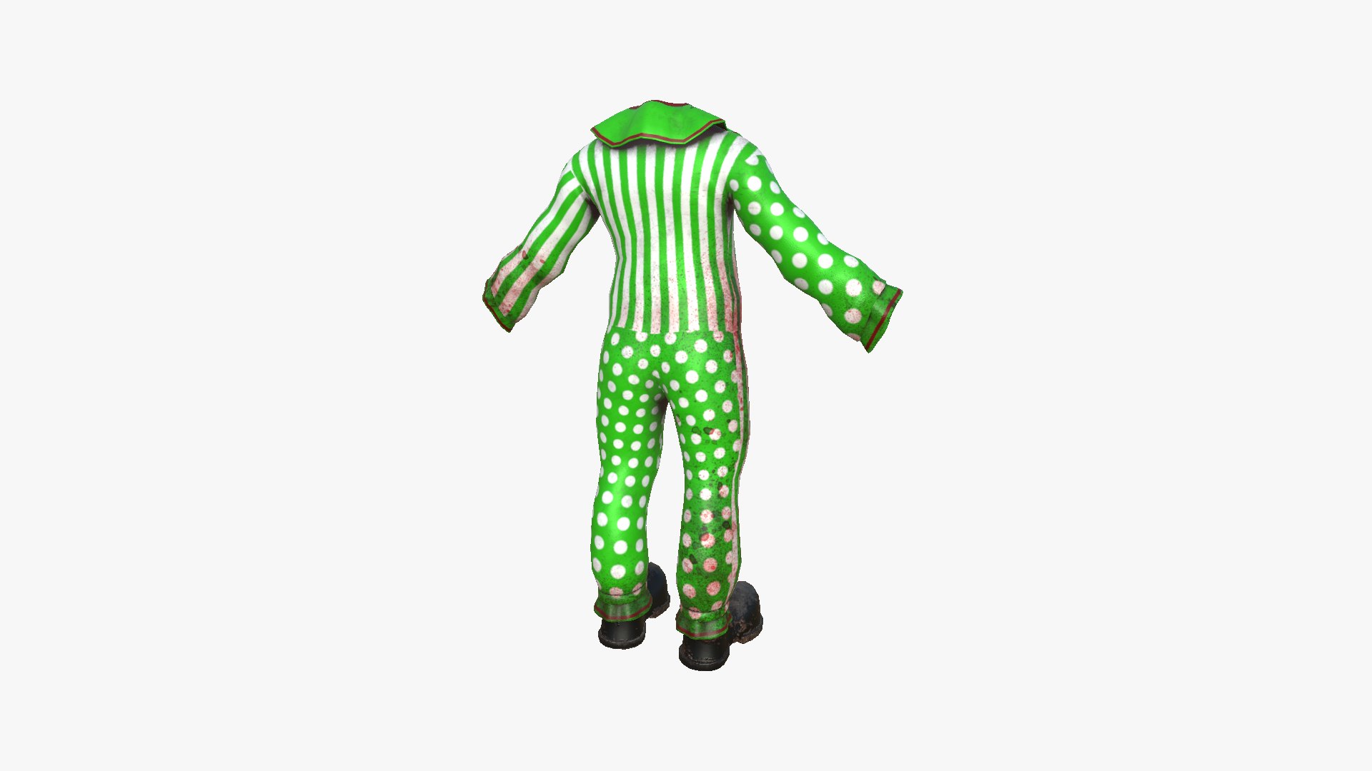 Clown Terror Outfit A08 Green - Character Design Model - TurboSquid 2051771