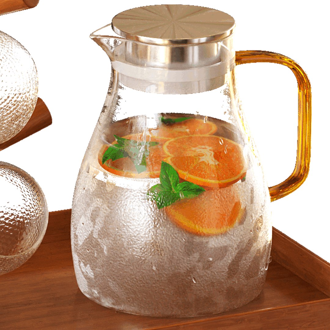 3D Orange Water Decor - TurboSquid 2201540