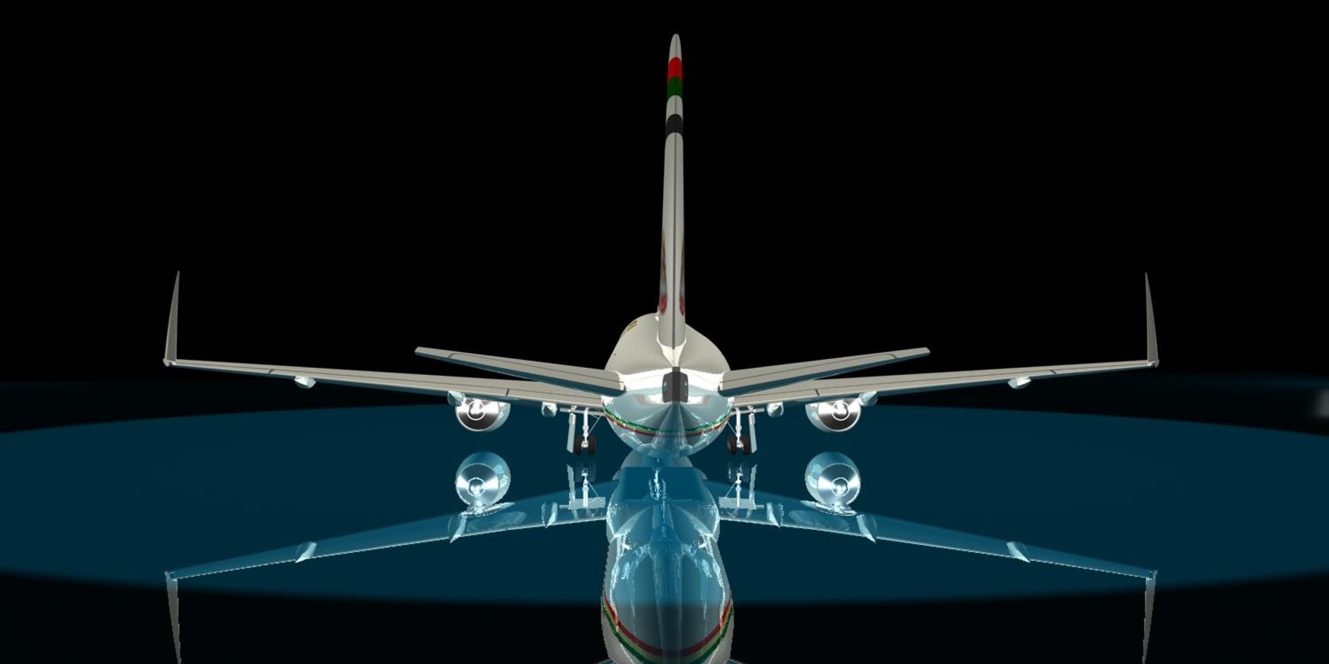 3d Etihad Boeing 777 9x Model