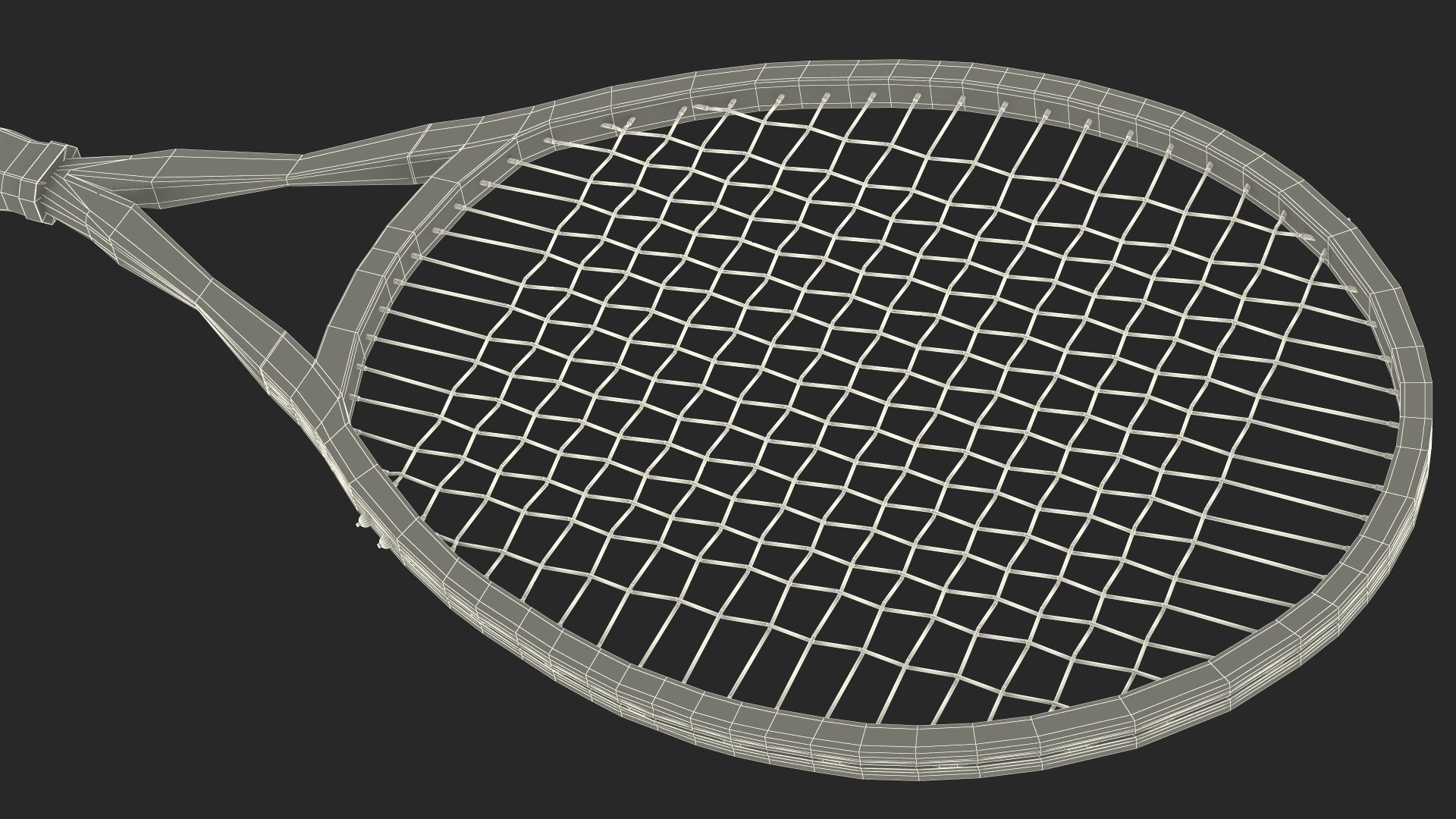 3D Tennis Racket with Blue Frame - TurboSquid 2146047