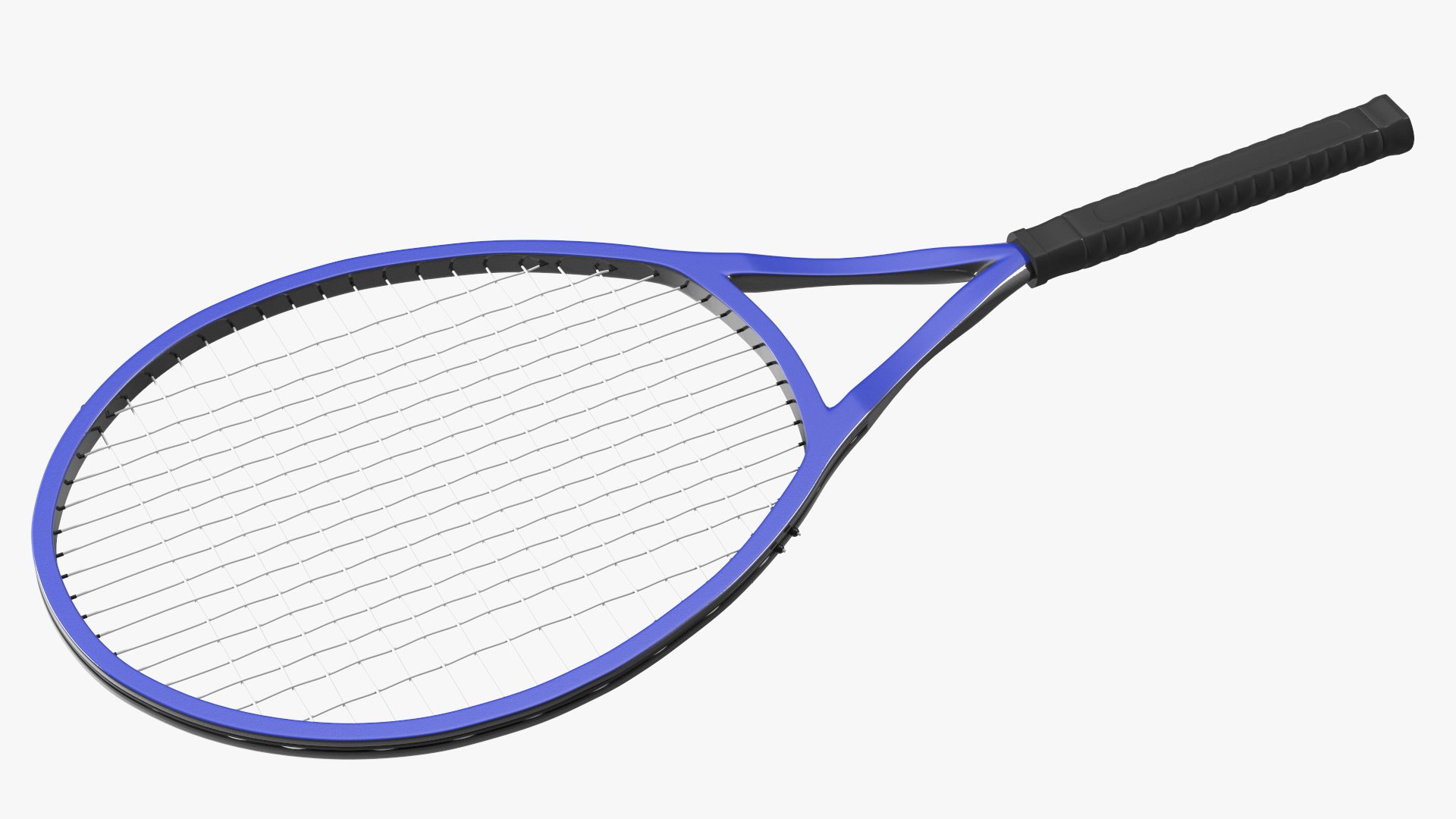 3D Tennis Racket With Blue Frame - TurboSquid 2146047
