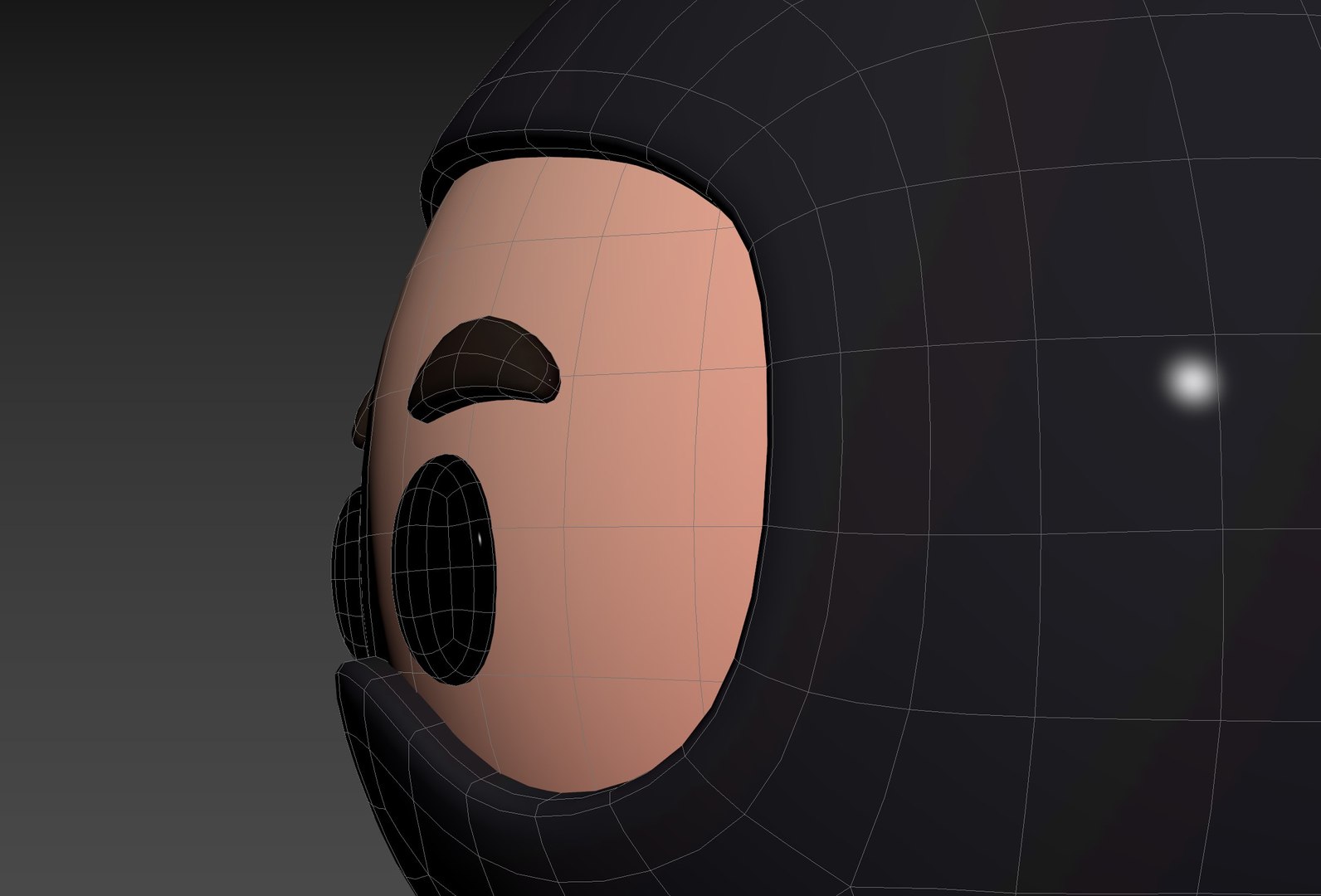3D Prop297 Ninja Head Model - TurboSquid 2230876