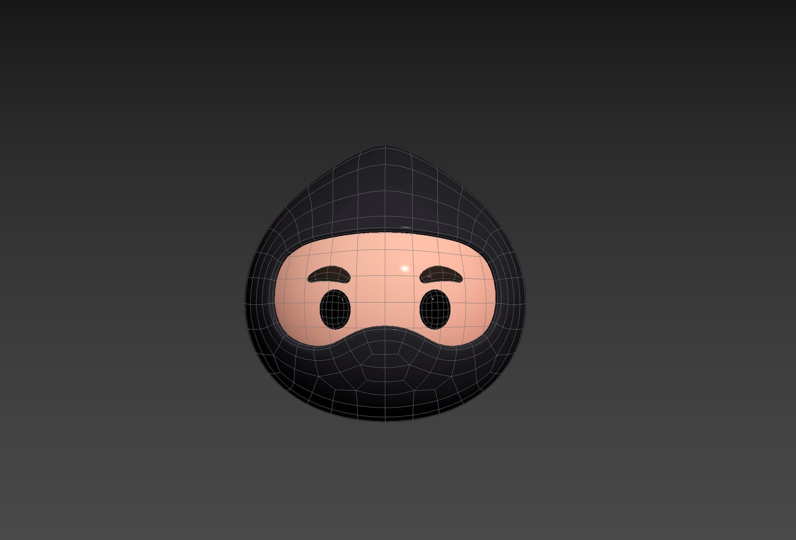 3D Prop297 Ninja Head Model - TurboSquid 2230876
