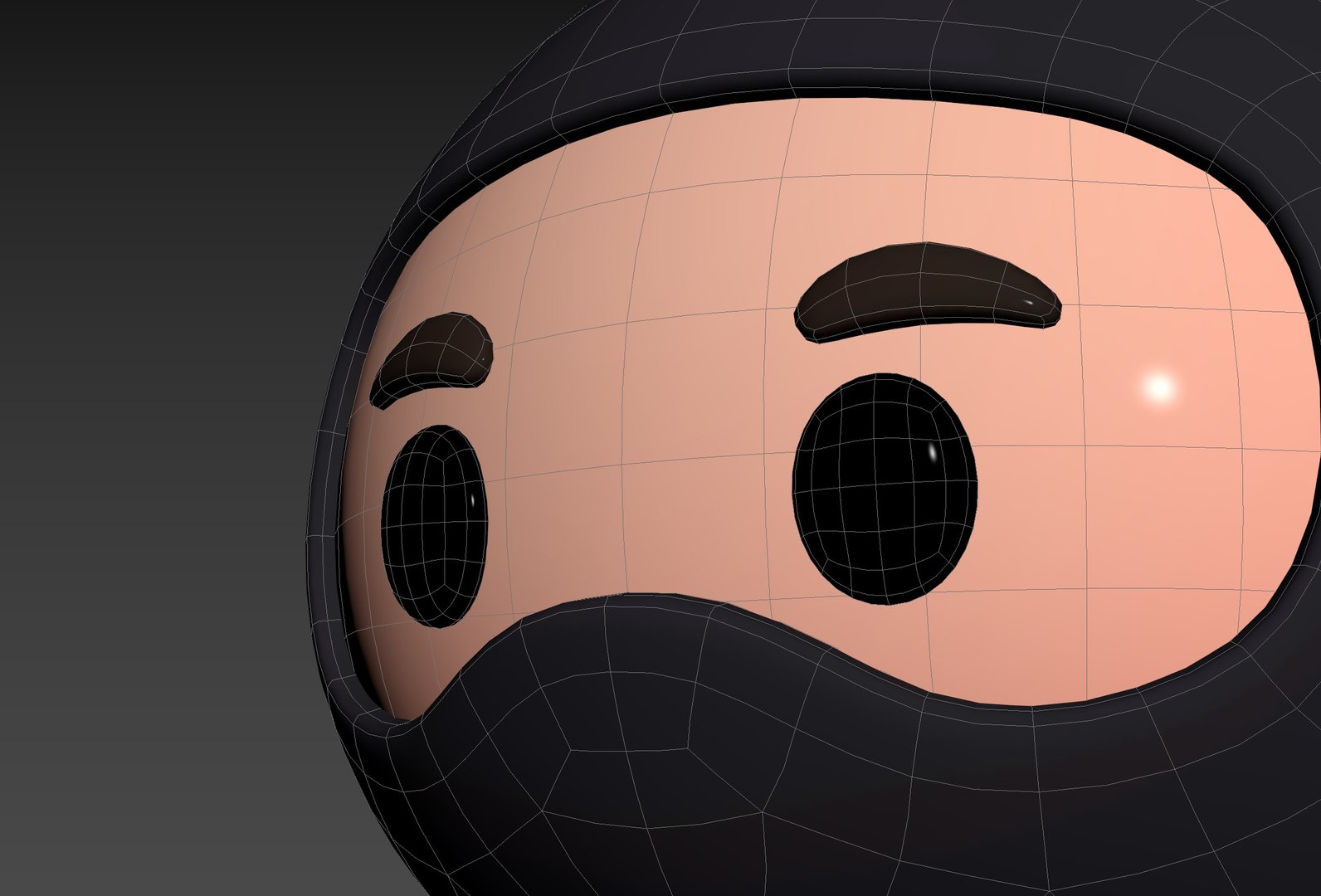3D Prop297 Ninja Head Model - TurboSquid 2230876