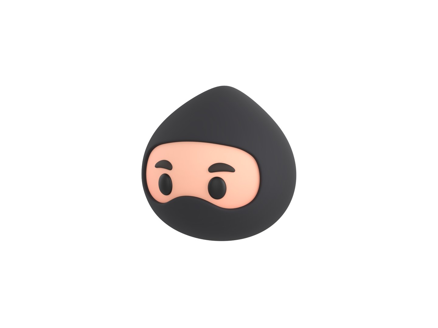 3D Prop297 Ninja Head Model - TurboSquid 2230876