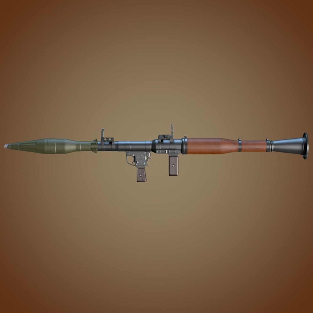 Rpg-7 Grenade Launcher 3d Fbx