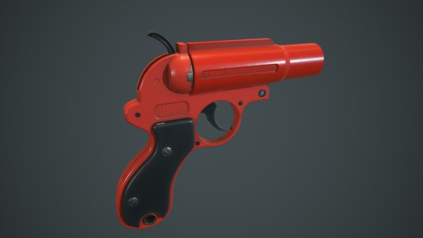 modelo 3d Pistola de bengala PRB Lowpoly gratis - TurboSquid 1303070