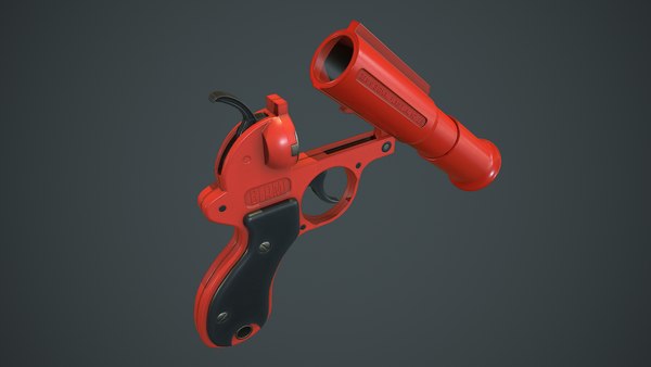 modelo 3d Pistola de bengala PRB Lowpoly gratis - TurboSquid 1303070