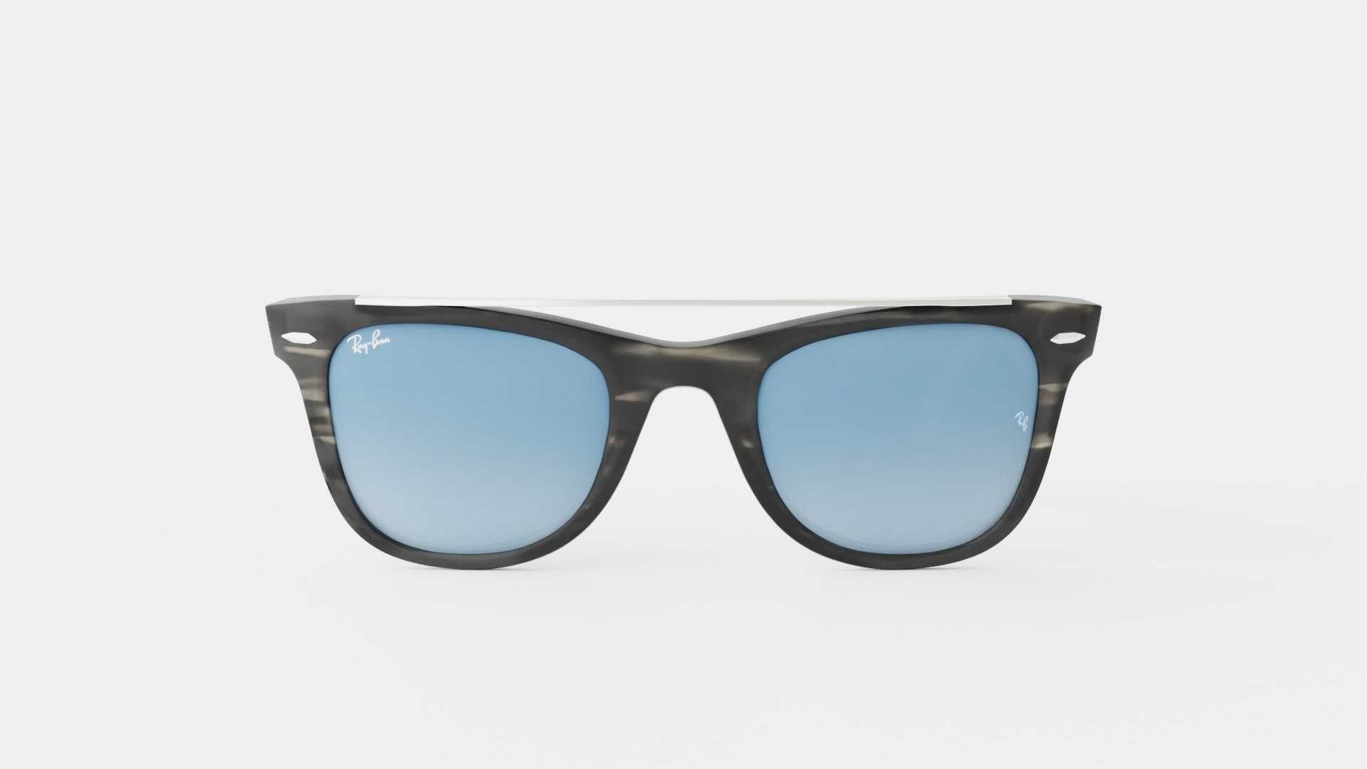 3D Ray-Ban Wayfarer Double Bridge - RB4540 Sunglasses Model ...