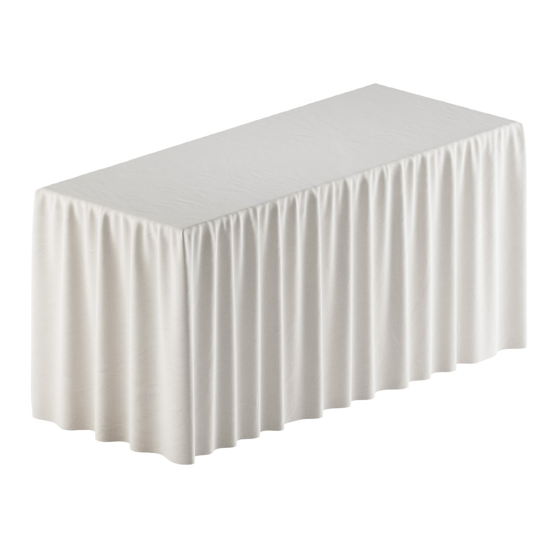 Restaurant Tablecloth - Rectangle 3D Model - TurboSquid 2147741