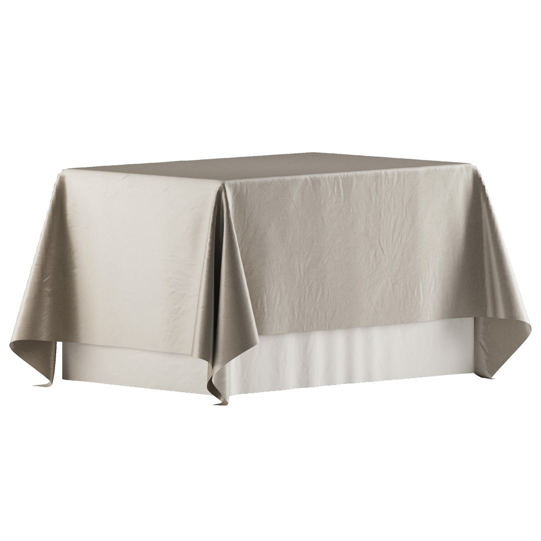 Restaurant Tablecloth - Rectangle 3D Model - TurboSquid 2147741