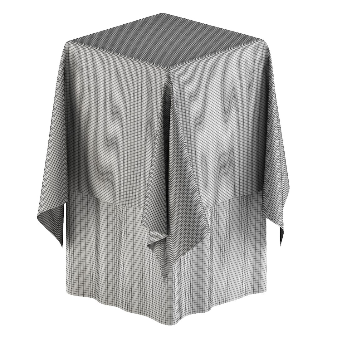 Restaurant Tablecloth - Rectangle 3D Model - TurboSquid 2147741