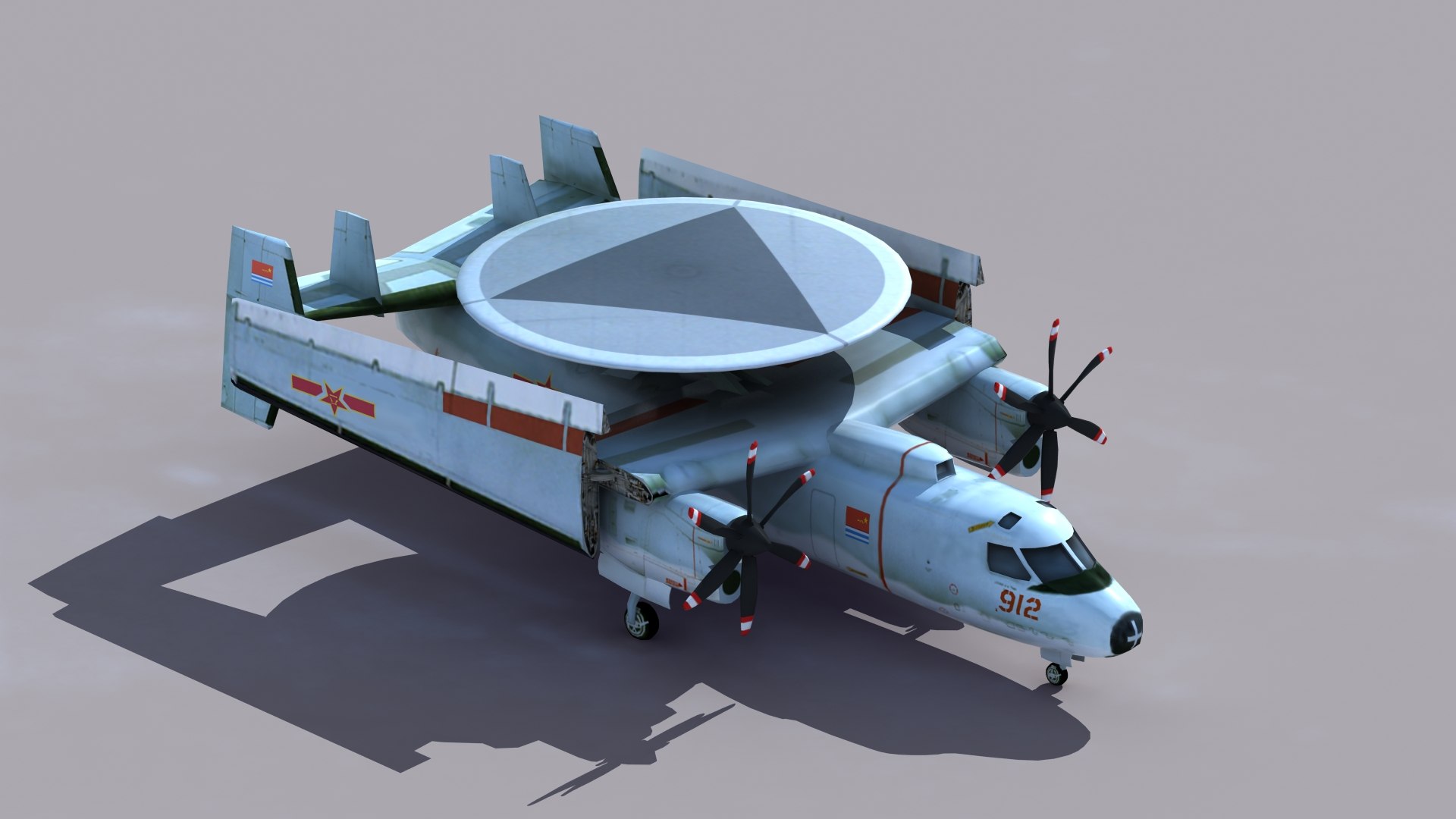 3D kj-600 awacs aircraft model - TurboSquid 1578047