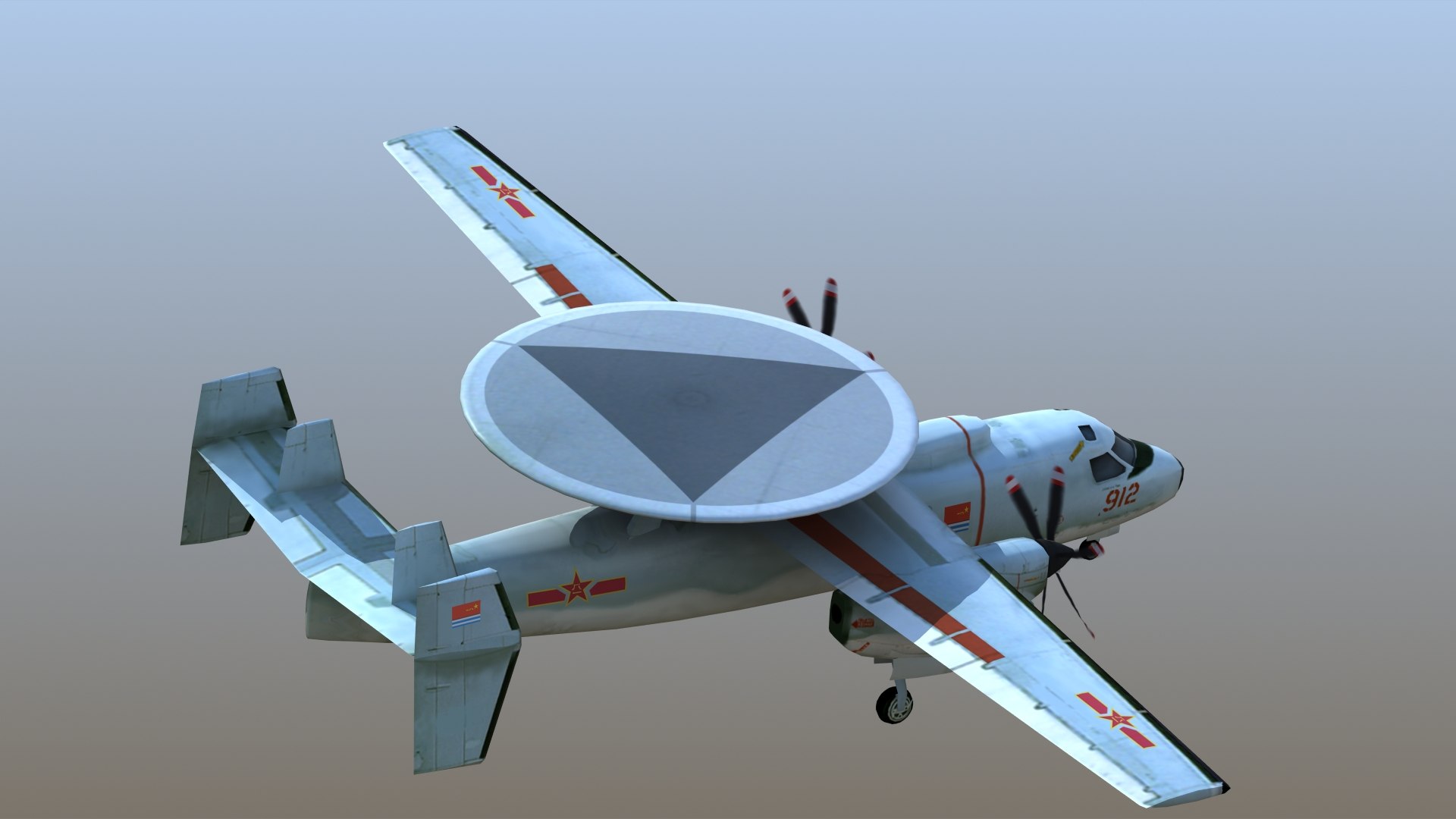 3D kj-600 awacs aircraft model - TurboSquid 1578047