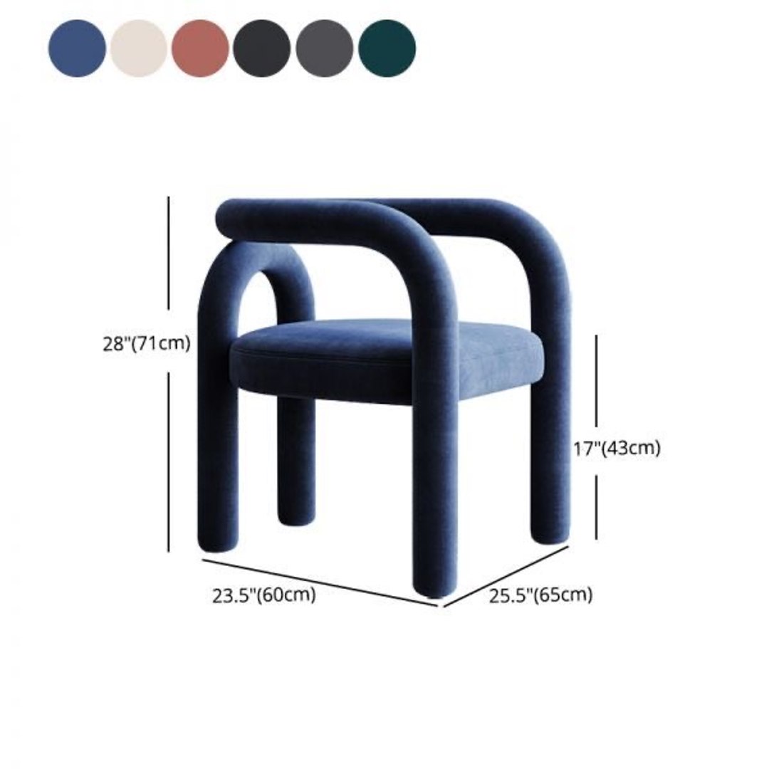 Modern Dining Chair - Curved Arm and Open Back model - TurboSquid 2136071