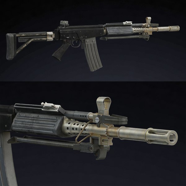 Automatic Rifle Blender Models for Download | TurboSquid