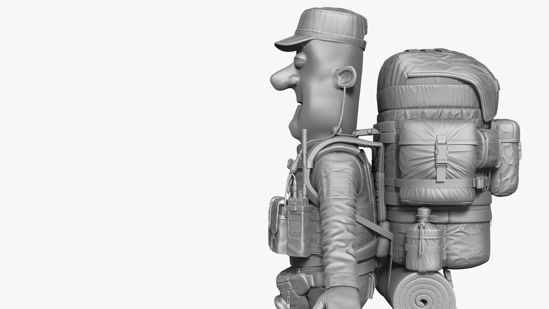 Toony Cartoon Zbrush Soldier 3D model - TurboSquid 2065006