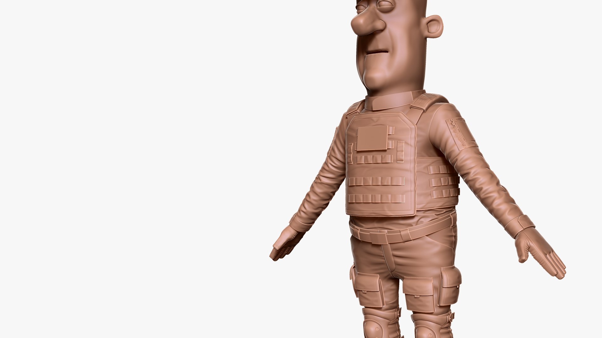 Toony Cartoon Zbrush Soldier 3D model - TurboSquid 2065006