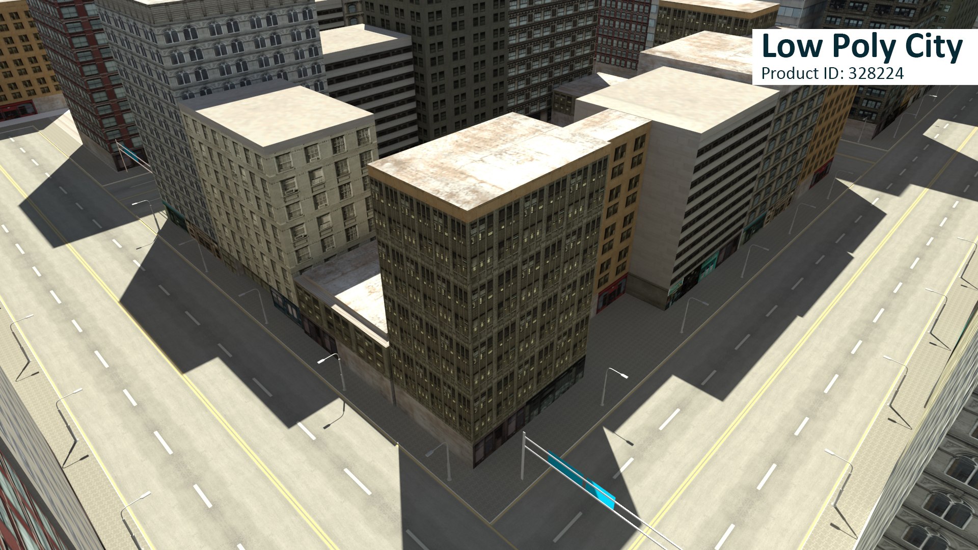 Alley Scene Street City 3d Model