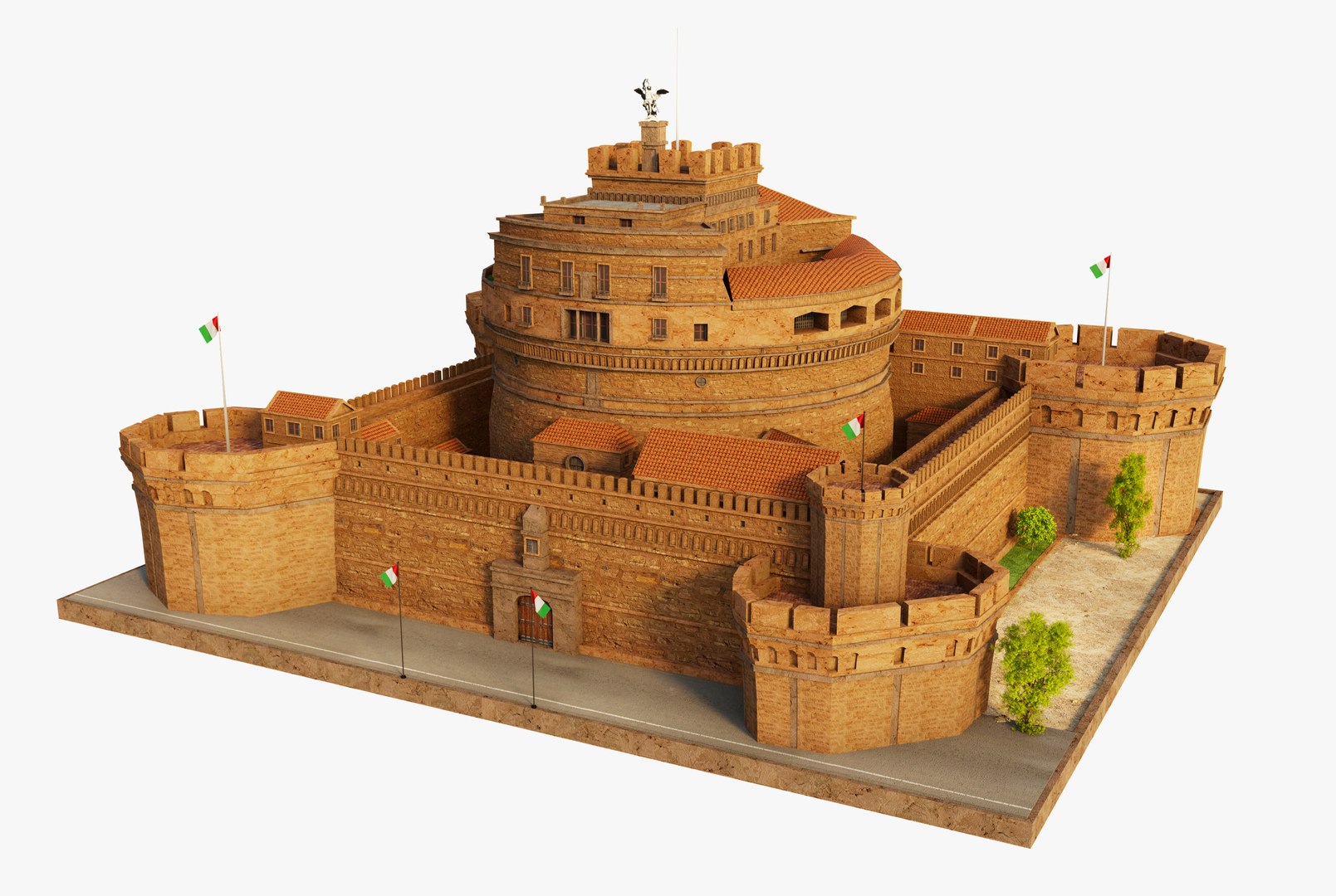 3D Castel Sant Angelo Environment - TurboSquid 2282362