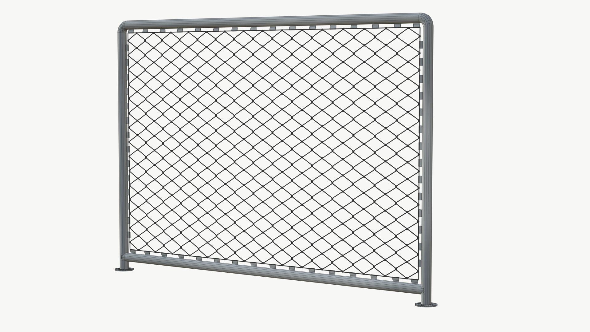 Chain Link Fence Realistic 3D Model - TurboSquid 2145586