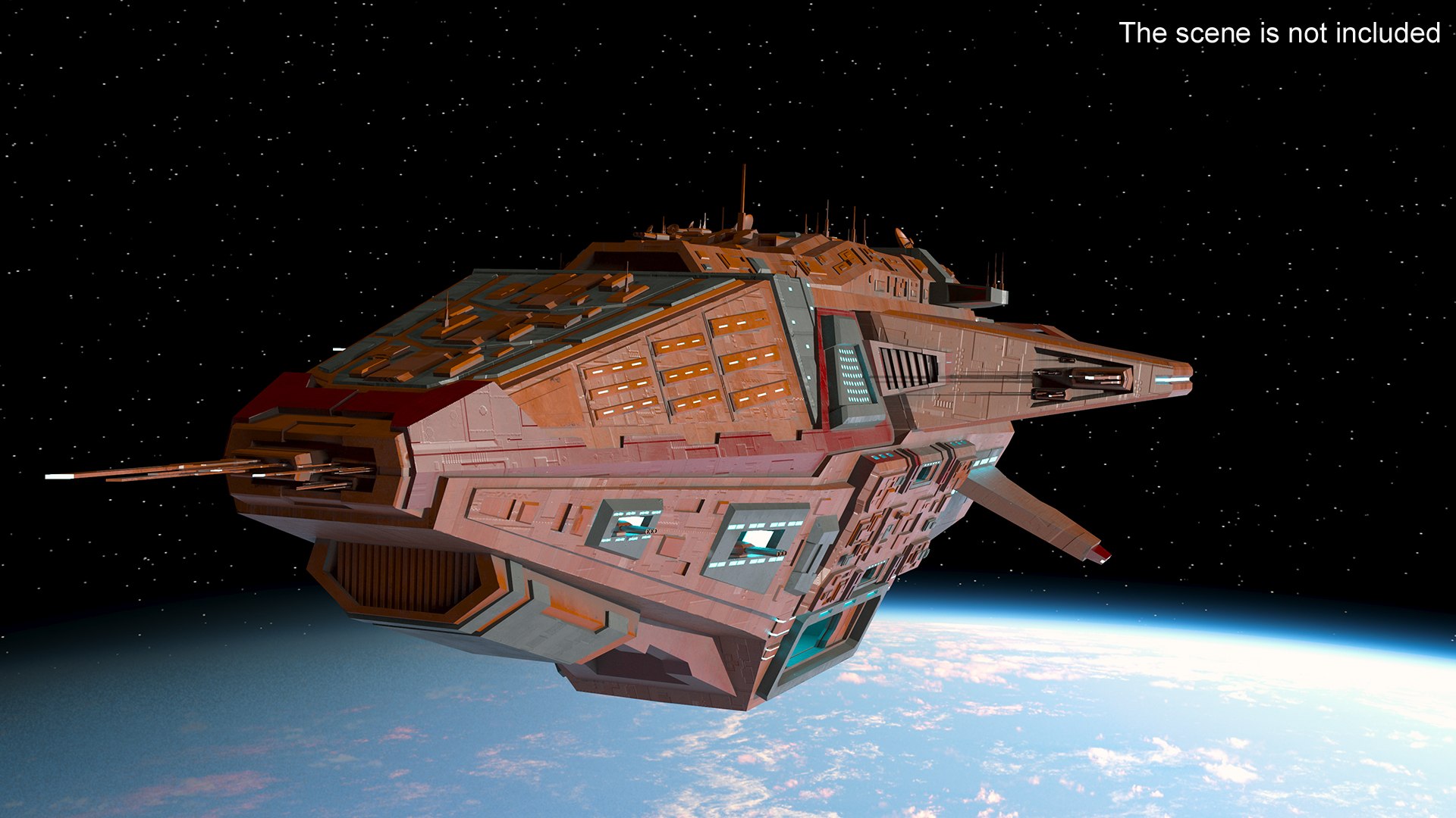 Futuristic Sci Fi Spacecraft Model - TurboSquid 2250961