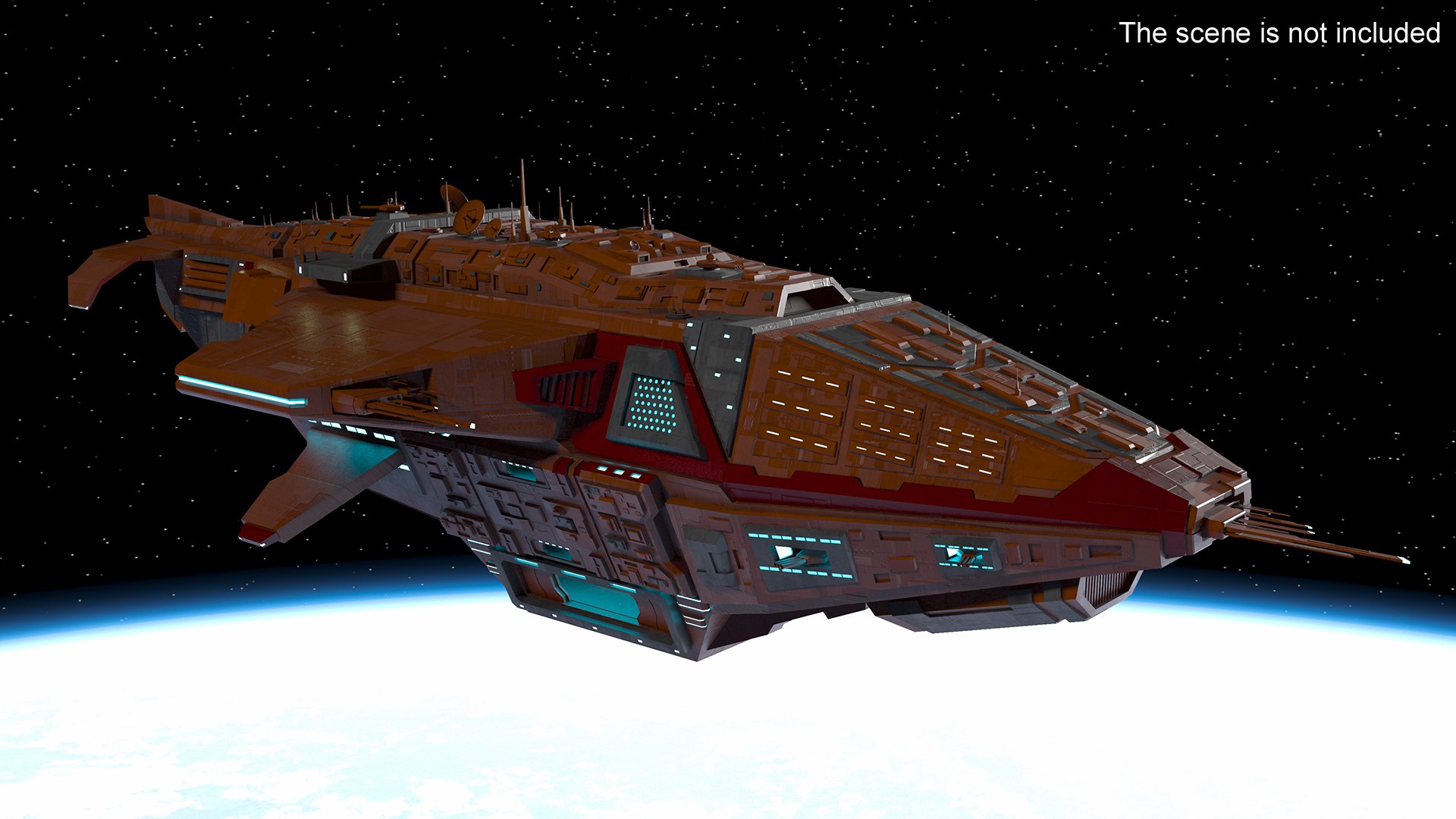 Futuristic Sci Fi Spacecraft Model - TurboSquid 2250961