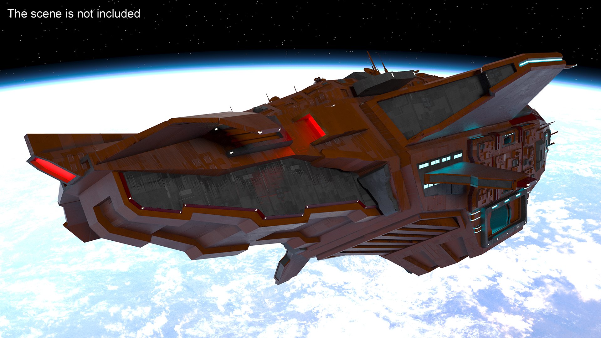 Futuristic Sci Fi Spacecraft Model - TurboSquid 2250961